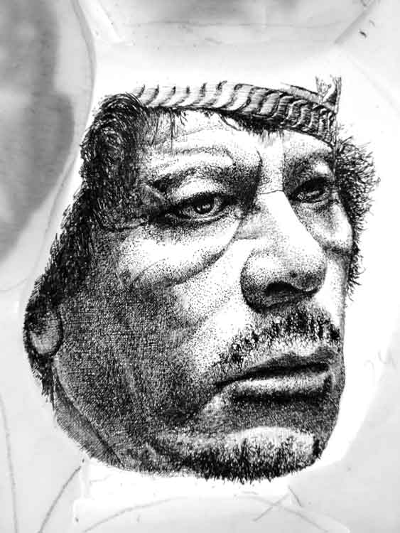 Through the eyes of John Baselmans: Step by step Other vision Gaddafi